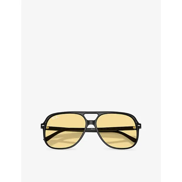 Ray-ban Rb2198 Square-frame Acetate Sunglasses - Black