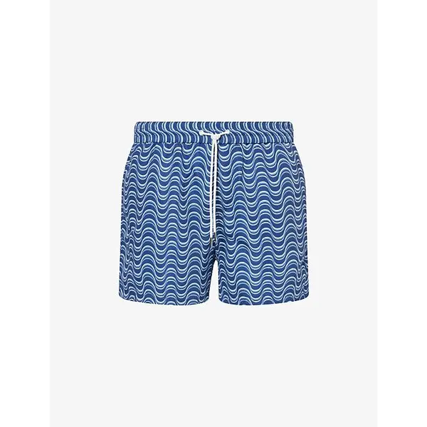 ARNE Wave Print Swim Shorts
