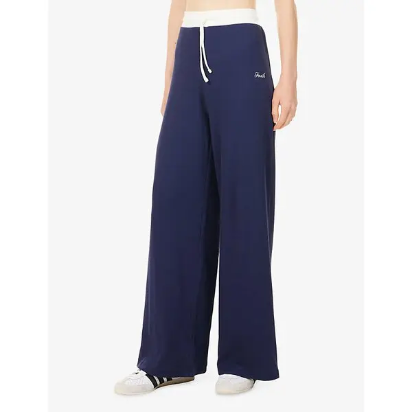 4TH & RECKLESS Ribbed Cotton Wide-leg Trousers