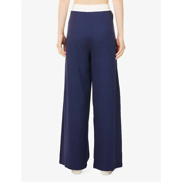 4TH & RECKLESS Ribbed Cotton Wide-leg Trousers
