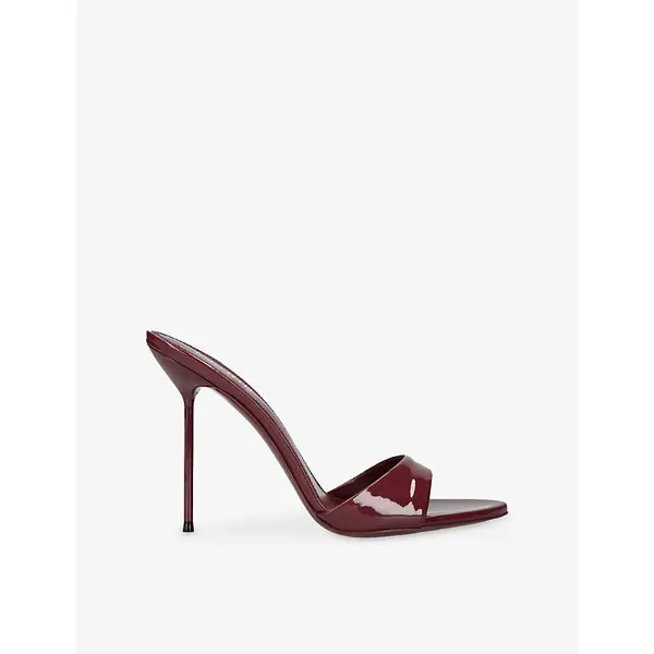Paris Texas Lidia 105 Heeled Patent-leather Mules - Wine