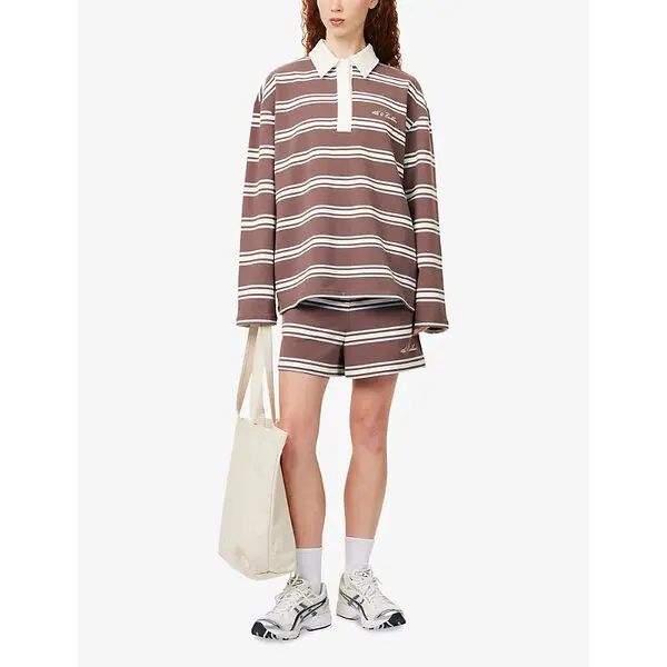 4TH & RECKLESS Striped Stretch-cotton Shorts