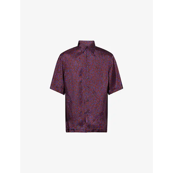 Dries Van Noten Cassidye Floral-print Satin Shirt