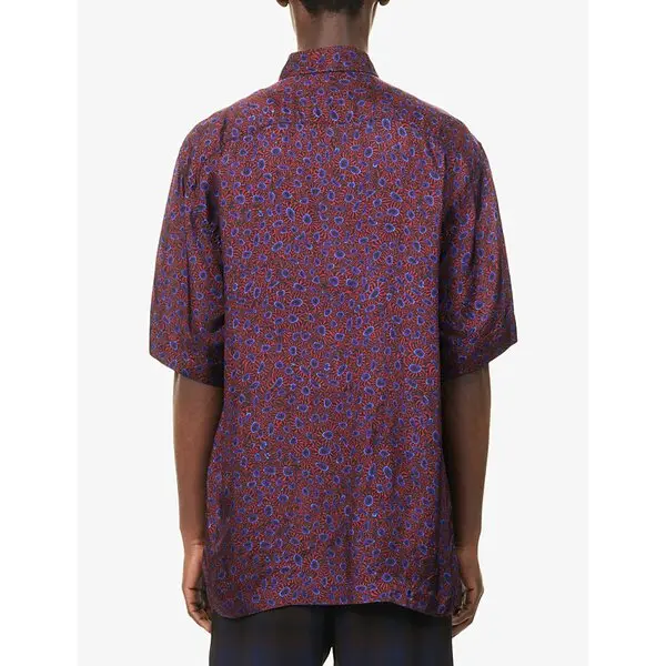 Dries Van Noten Cassidye Floral-print Satin Shirt