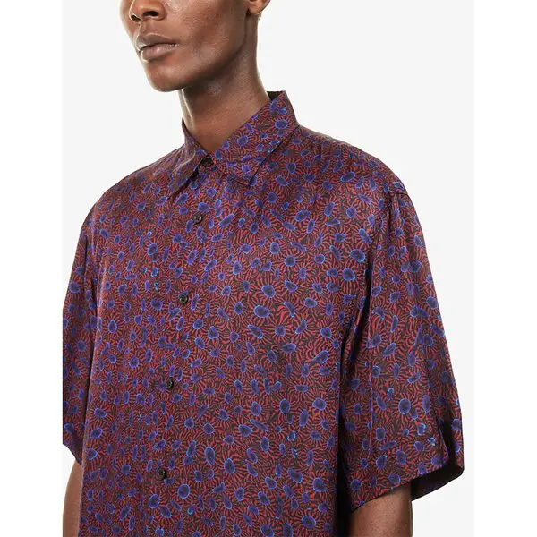 Dries Van Noten Cassidye Floral-print Satin Shirt