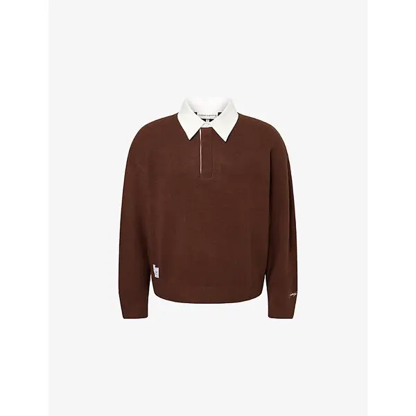 THE COUTURE CLUB Fluffy Collared Knitted Jumper