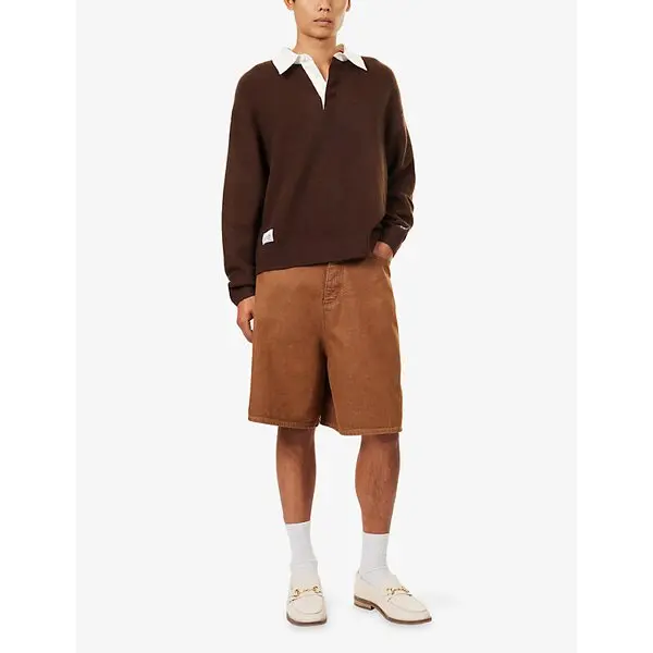 THE COUTURE CLUB Fluffy Collared Knitted Jumper