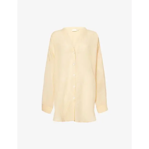 Monday Swimwear Barcelona Crinkle Linen Shirt