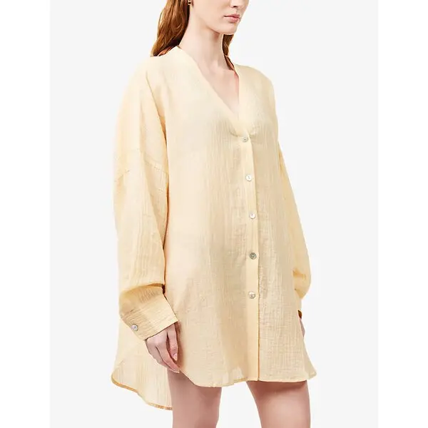 Monday Swimwear Barcelona Crinkle Linen Shirt