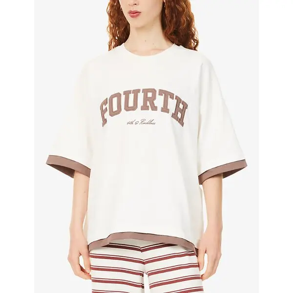 4TH & RECKLESS Fourth" Cotton T-shirt