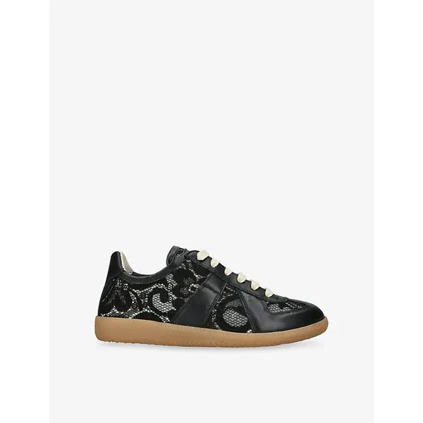 MAISON MARGIELA Replica Leather And Lace Low-top Sneakers
