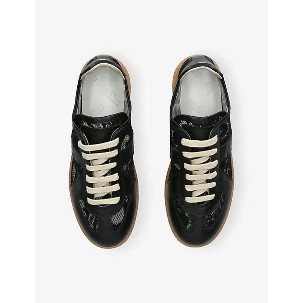 MAISON MARGIELA Replica Leather And Lace Low-top Sneakers