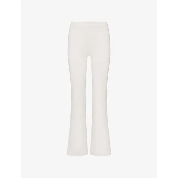 NIKESKIMS Skims Airy Low-rise Mini Flare Jersey Trousers - Ivory