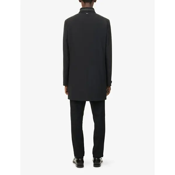 Corneliani Waterproof Long-line Poplin Coat