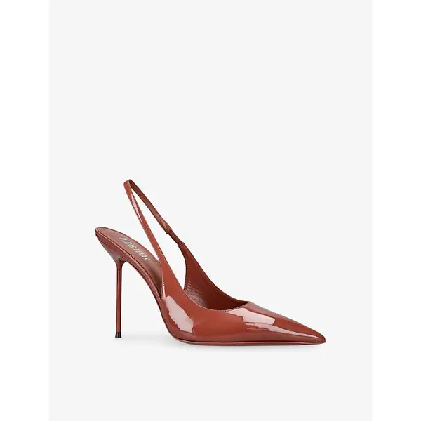 Paris Texas Lidia 105 Heeled Patent-leather Sling-back Courts - Pink