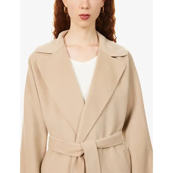 Max Mara Double-faced Wool Robe Coat