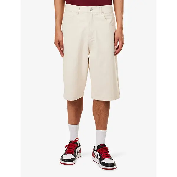 New Era Athletics Relaxed Fit Denim Shorts