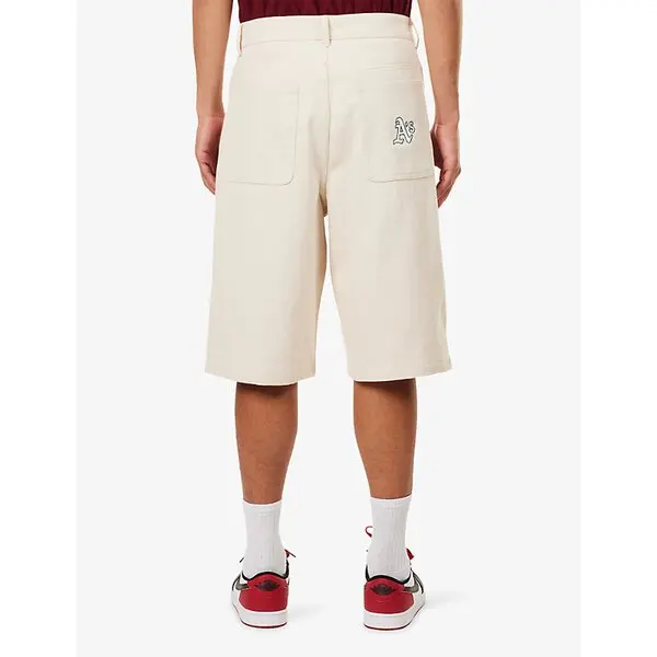 New Era Athletics Relaxed Fit Denim Shorts
