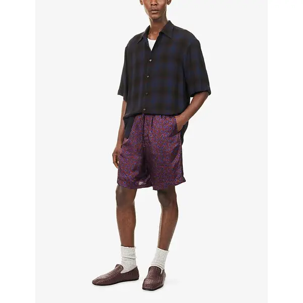 Dries Van Noten Floral-print Woven Shorts