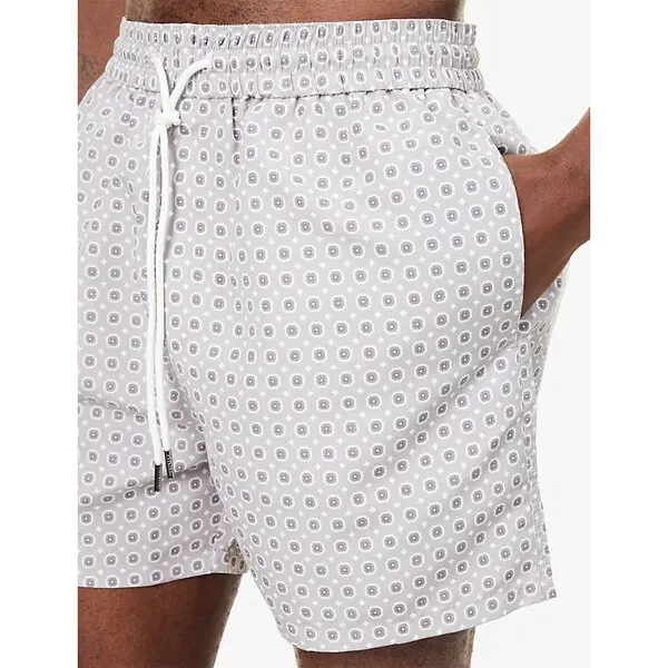 ARNE Mosaic Print Swim Shorts