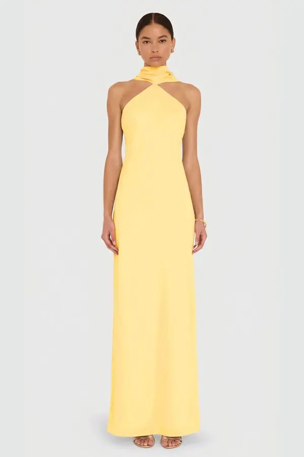 Amanda Uprichard Ashton Maxi Dress - Daffodil