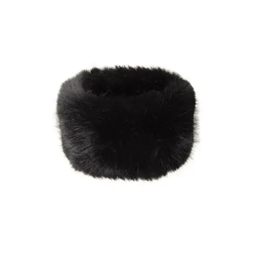 Mountain Warehouse Faux Fur Thermal Headband - Black