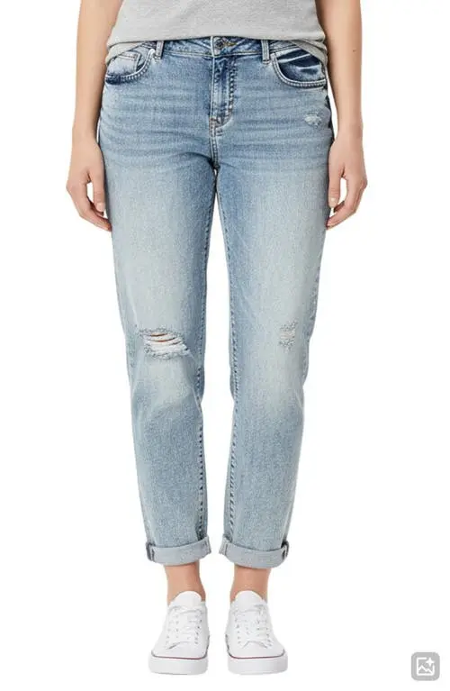 SLINK JEANS Straight Leg Boyfriend Jeans