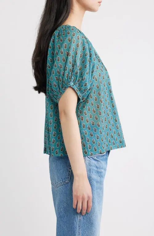 DÔEN June Paisley Cotton Top
