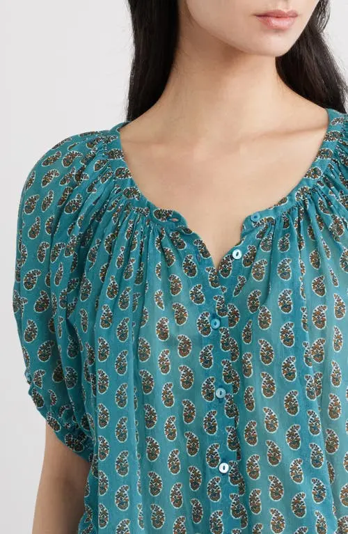 DÔEN June Paisley Cotton Top