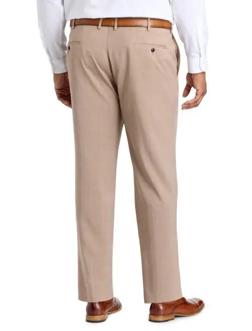 HAGGAR Big & Tall Tonal Plaid Smart Wash® Suit Pants