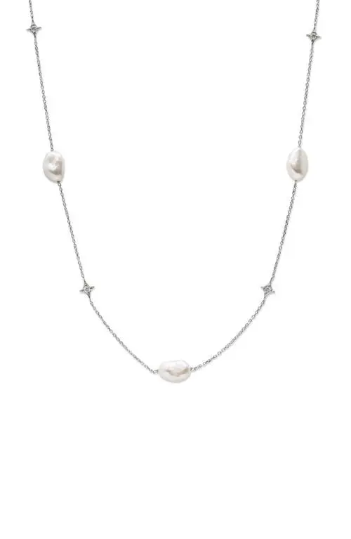 Anzie Emilia Gothic Star Cultured Pearl Necklace
