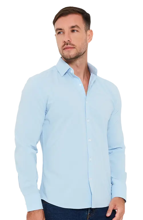 ALL CITIZENS Venture Tech Dress Shirtclassic Fit - Light Blue