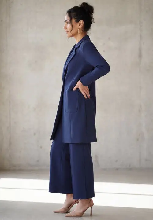 JESSICA LONDON Perfect Ease Knit Duster Jacket