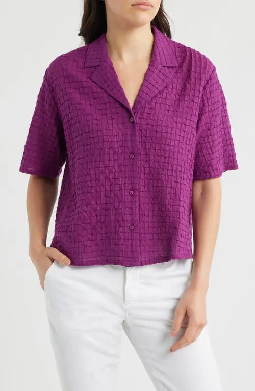 Eileen Fisher Notch Collar Shirt - Brblm