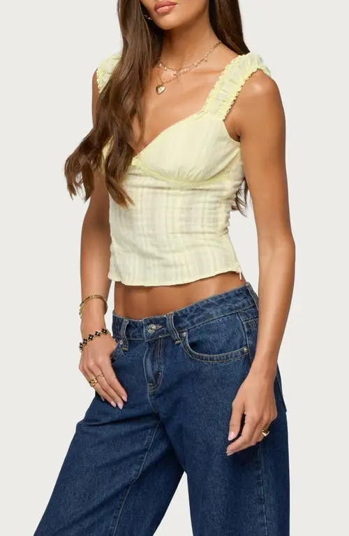 EDIKTED Katerine Lace Trim Tank