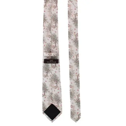 Trafalgar Fall Apple Orchard Silk Neck Tie