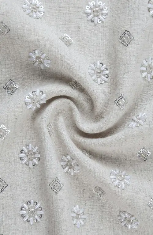 MODENAIRE Floral Sequin-embroidered Skirt