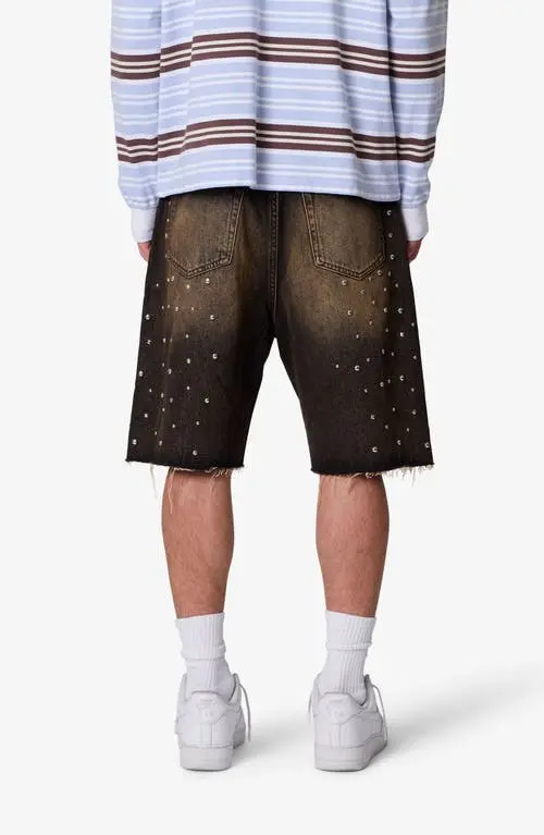 Mnml Baggy Studded Denim Shorts