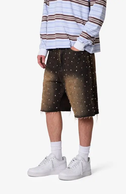 Mnml Baggy Studded Denim Shorts