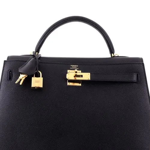 Hermès Kelly Handbag Epsom With Gold Hardware 32 - Black