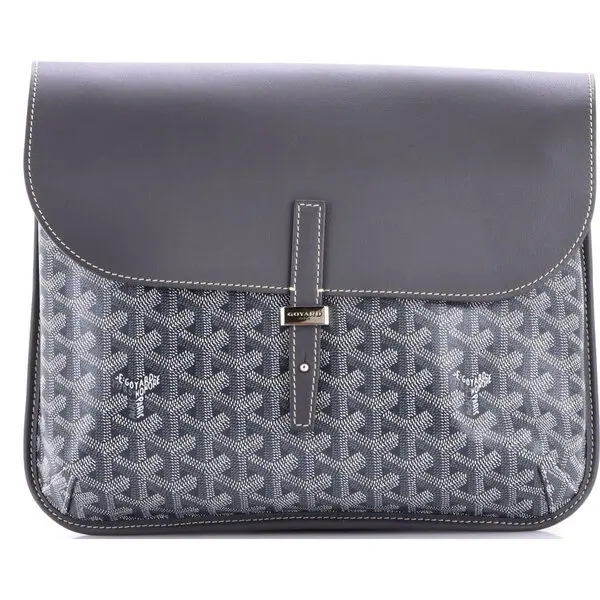 Goyard Coursier Messenger Bag Coated Canvas And Leather