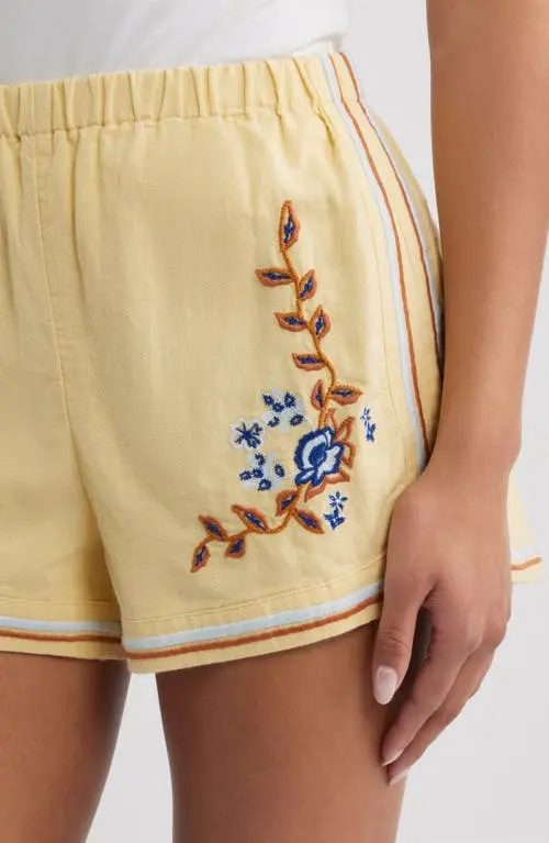 CLEOBELLA Wes Embroidered Shorts