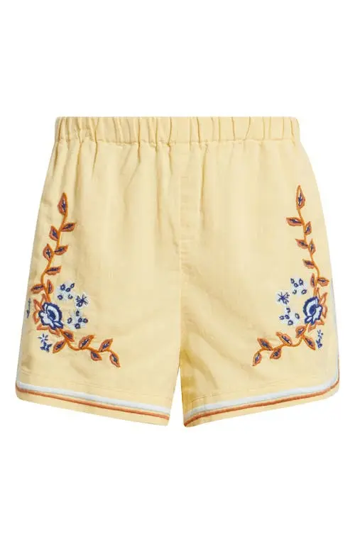 CLEOBELLA Wes Embroidered Shorts
