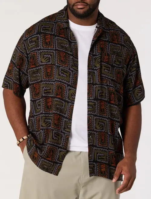 O'Neill Big & Tall Relaxed Woven Camp Shirt - Black