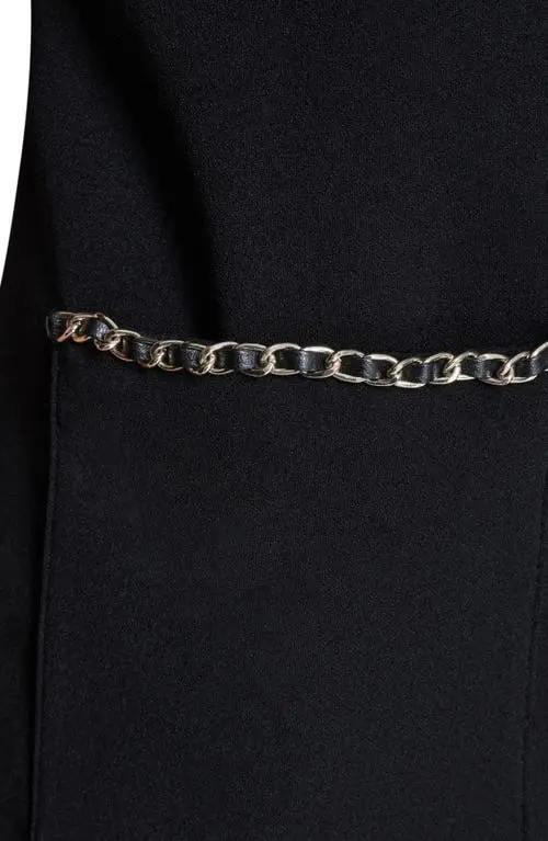 Karl Lagerfeld Paris Chain Embellished Sheath Dress