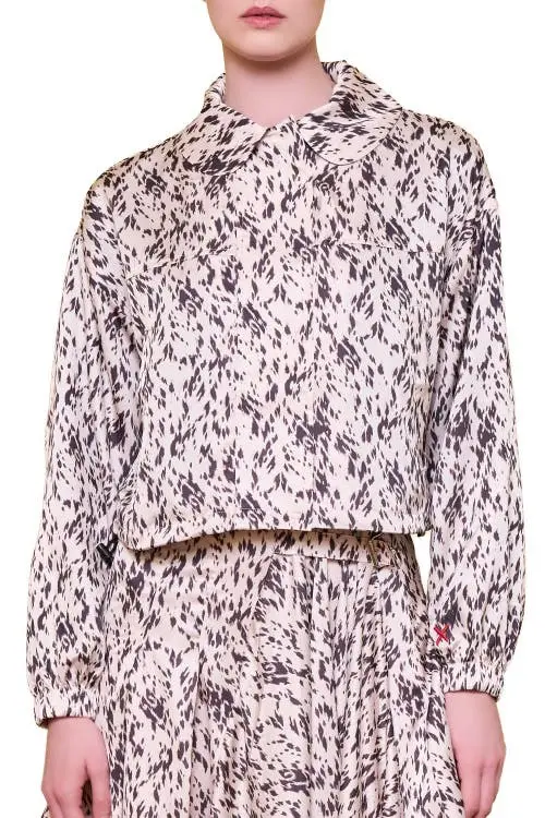 PCFG The Party Edit Satin Cropped Bomber Jacket