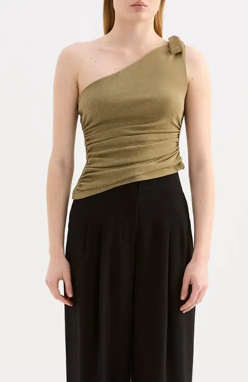 Nude Lucy Fiora Mesh Top - Deep Olive