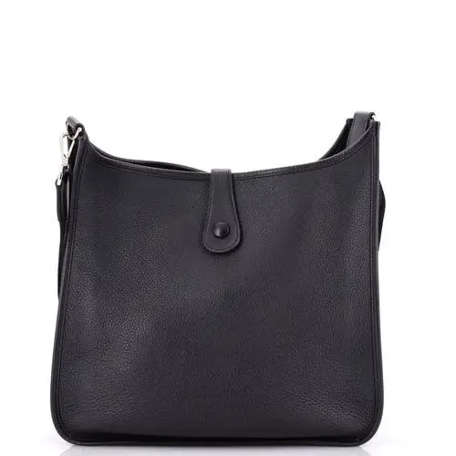 Hermès Evelyne Bag Gen I Clemence Gm - Black