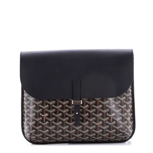 Goyard Coursier Messenger Bag Coated Canvas And Leather