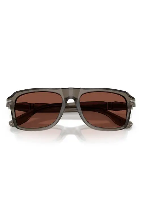 Persol Po8002s 55mm Rectangle Sunglasses